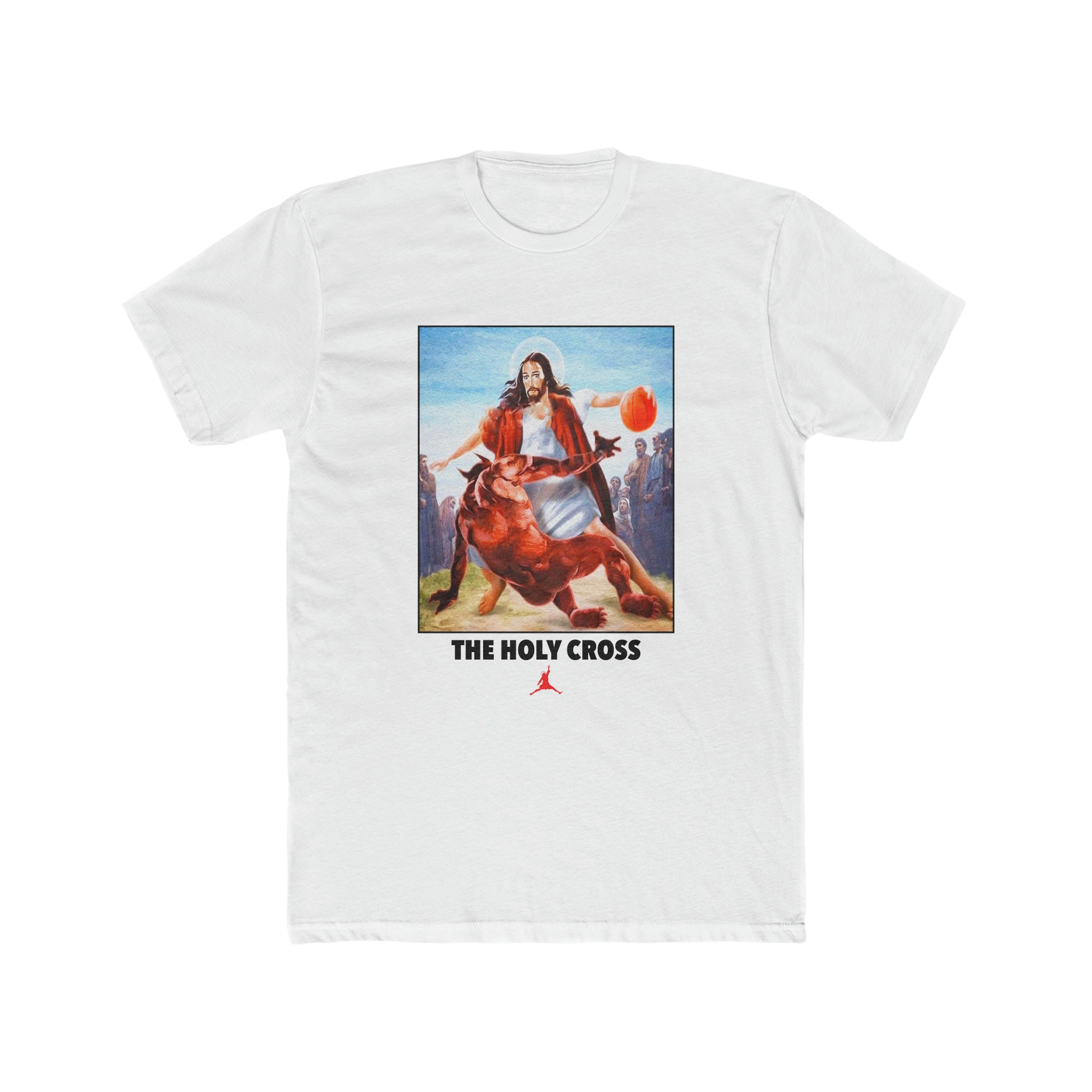 The Holy Cross Jesus Dribbling Basketball Shirt Funny - Etsy