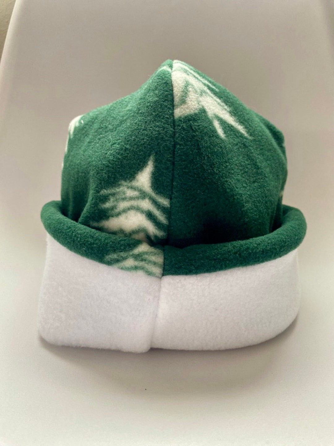 Fleece Beanie - Trees and White - Etsy