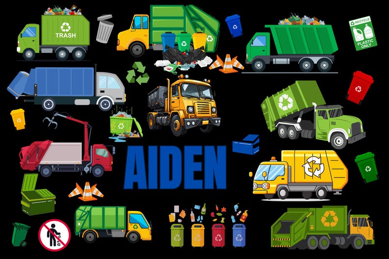 Kids 12oz Garbage Truck Theme Tumbler - Etsy