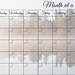 Monthly Overview Pages PDF Printable - Etsy