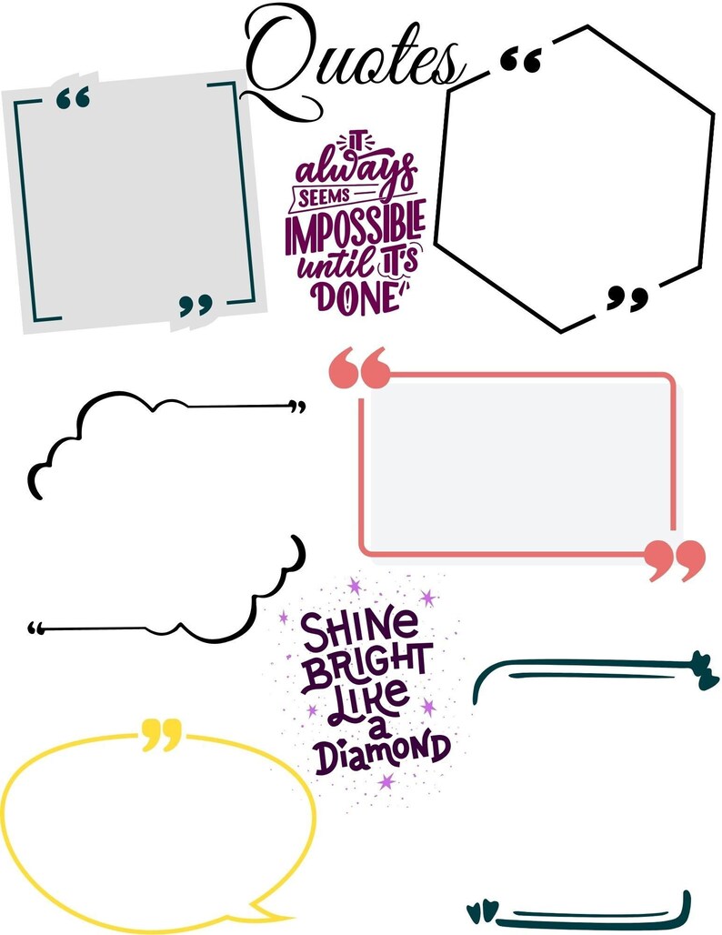 Favorite Quote Tracker | PDF Printable - Etsy