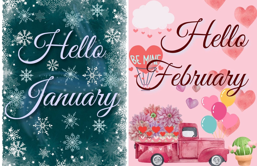 Monthly Cover Pages PDF Printable - Etsy