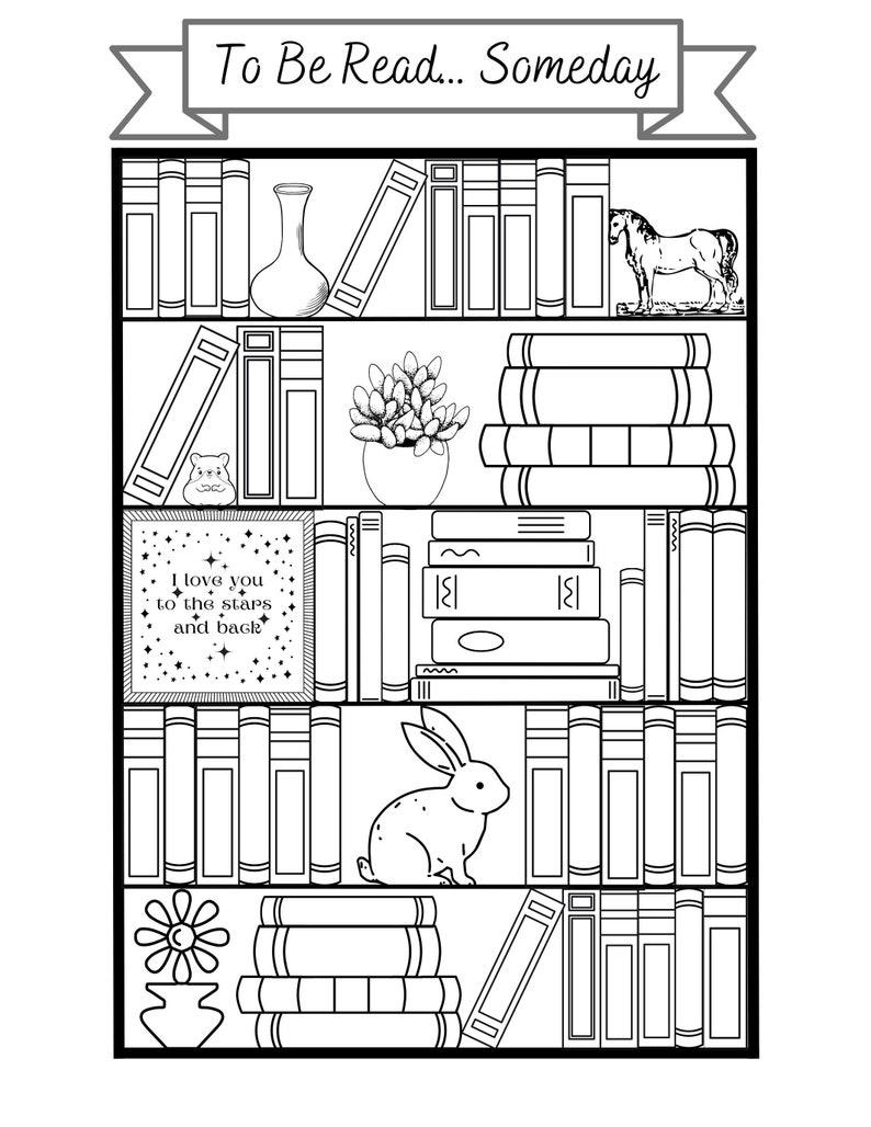 To Be Read Sometime | PDF Printable - Etsy