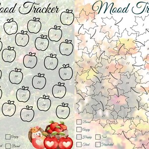 Monthly Mood Trackers | PDF Printable - Etsy