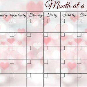 Monthly Overview Pages | PDF Printable - Etsy