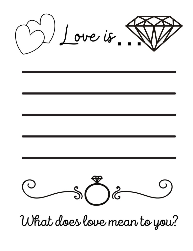 Love Is. What Does Love Mean to You | PDF Printable - Etsy