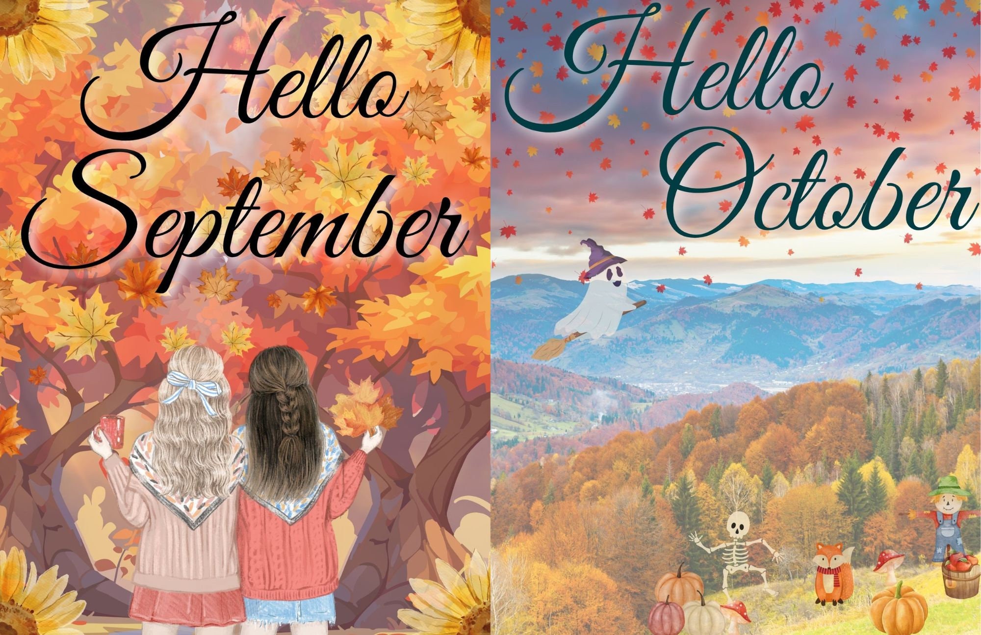 Monthly Cover Pages PDF Printable - Etsy