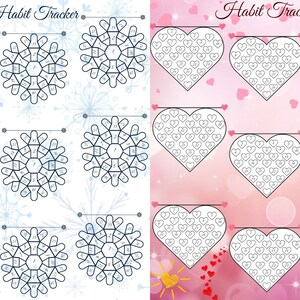 Monthly Habit Trackers PDF Printable - Etsy