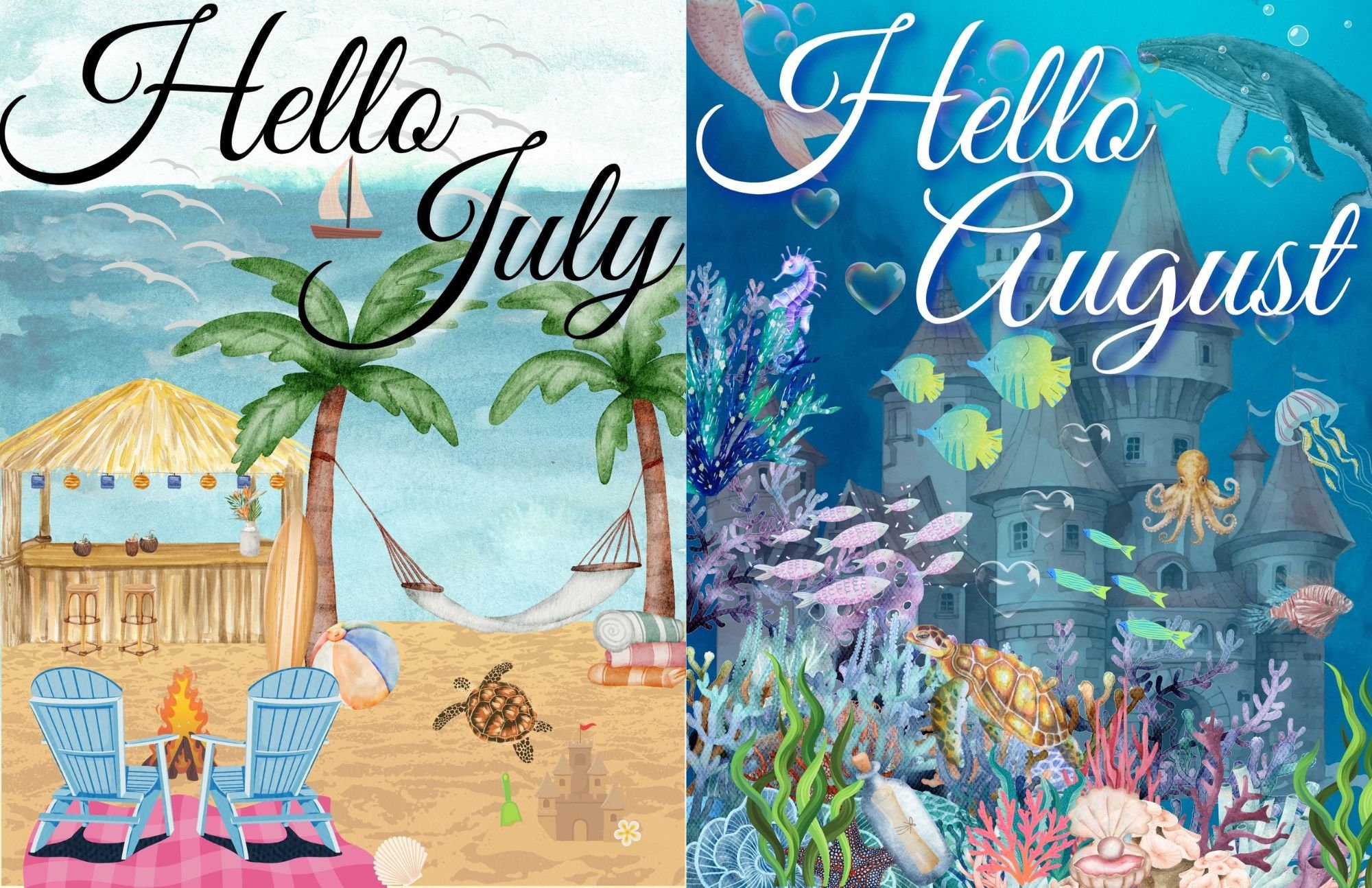 Monthly Cover Pages PDF Printable - Etsy