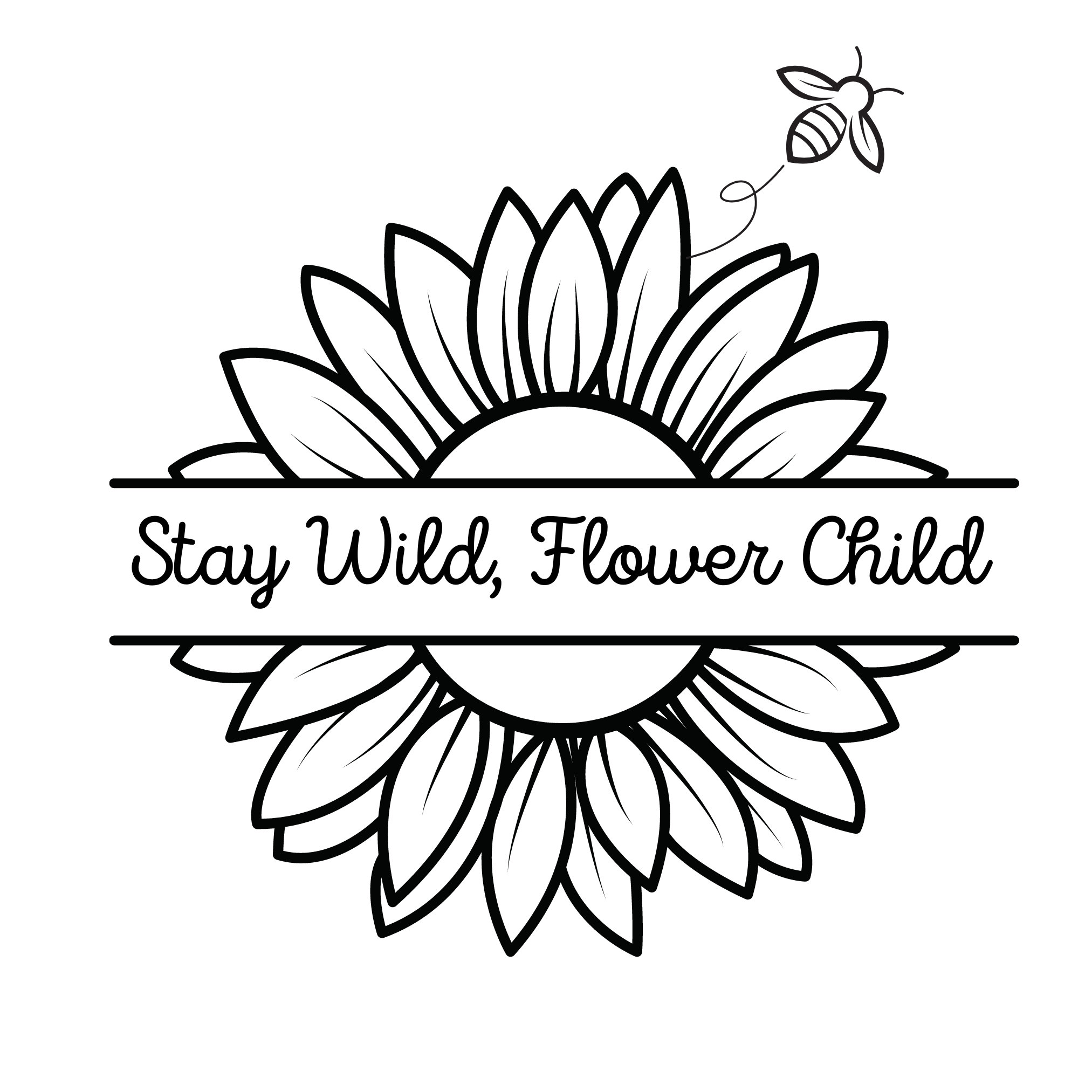 Stay Wild, Flower Child | SVG & PNG Digital Download - Etsy