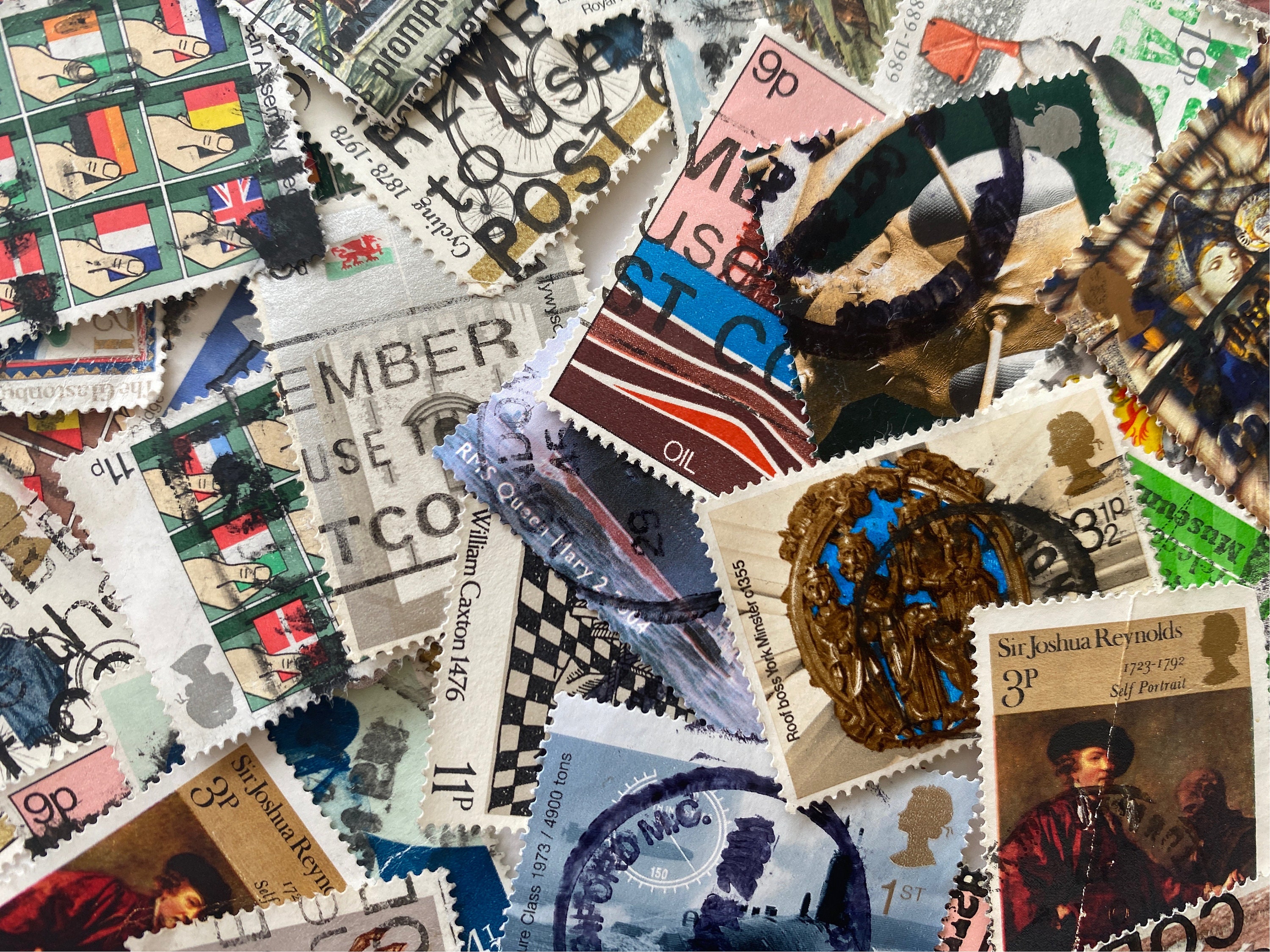 Overinked Theme Postage Stamp Packs - Etsy