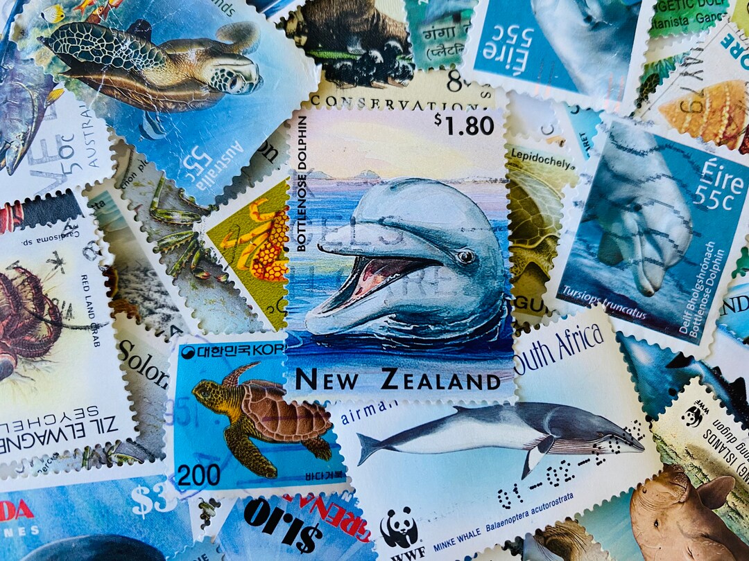 Animals (aquatic) - Postage Stamp Packs - Etsy
