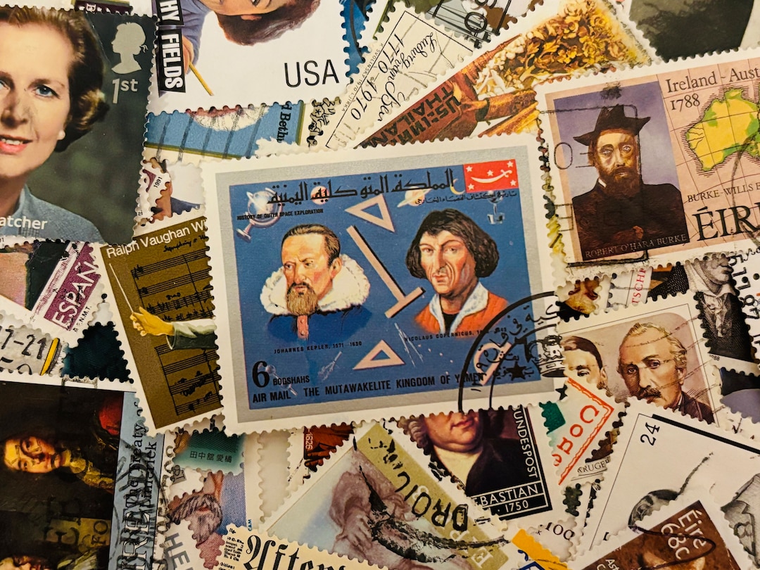 People Postage Stamp Packs - Etsy