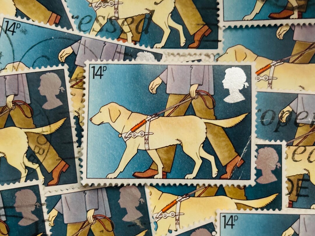Great Britain Postage Stamps - Blind Man With Guide Dog/1981 - Etsy