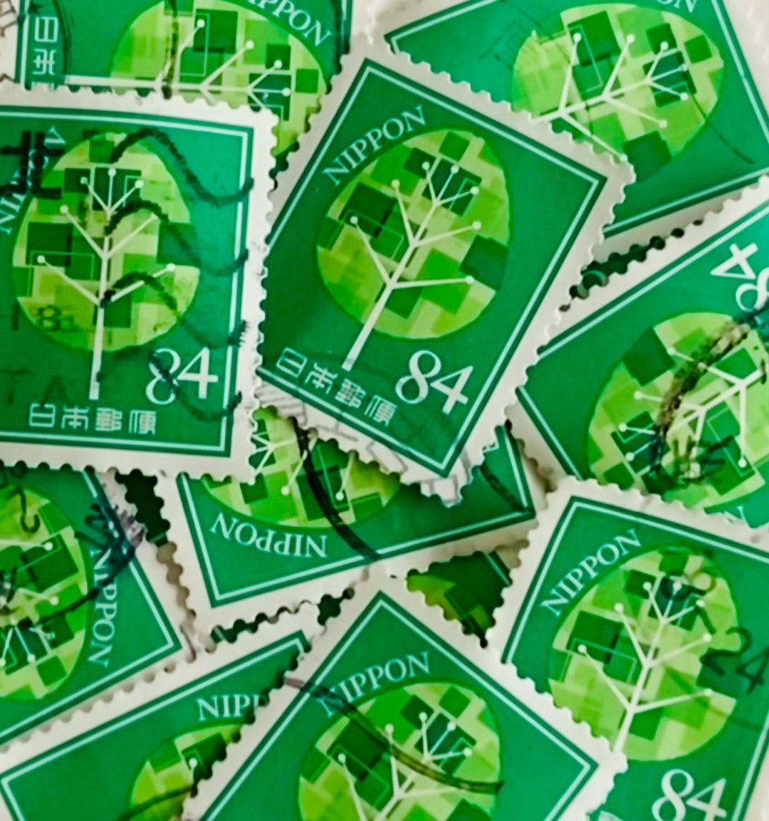 Japan Postage Stamps/green Tree/2020 - Etsy