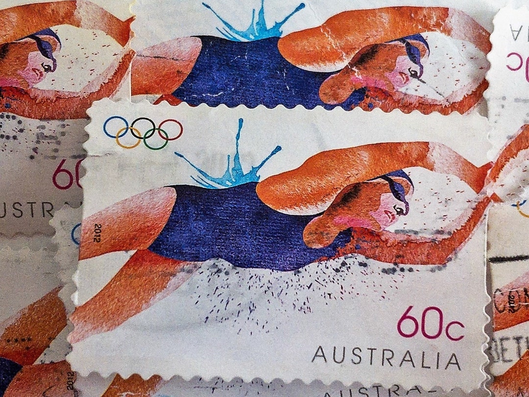 Australia Postage Stamps/olympics Games London/swimming/2012 - Etsy