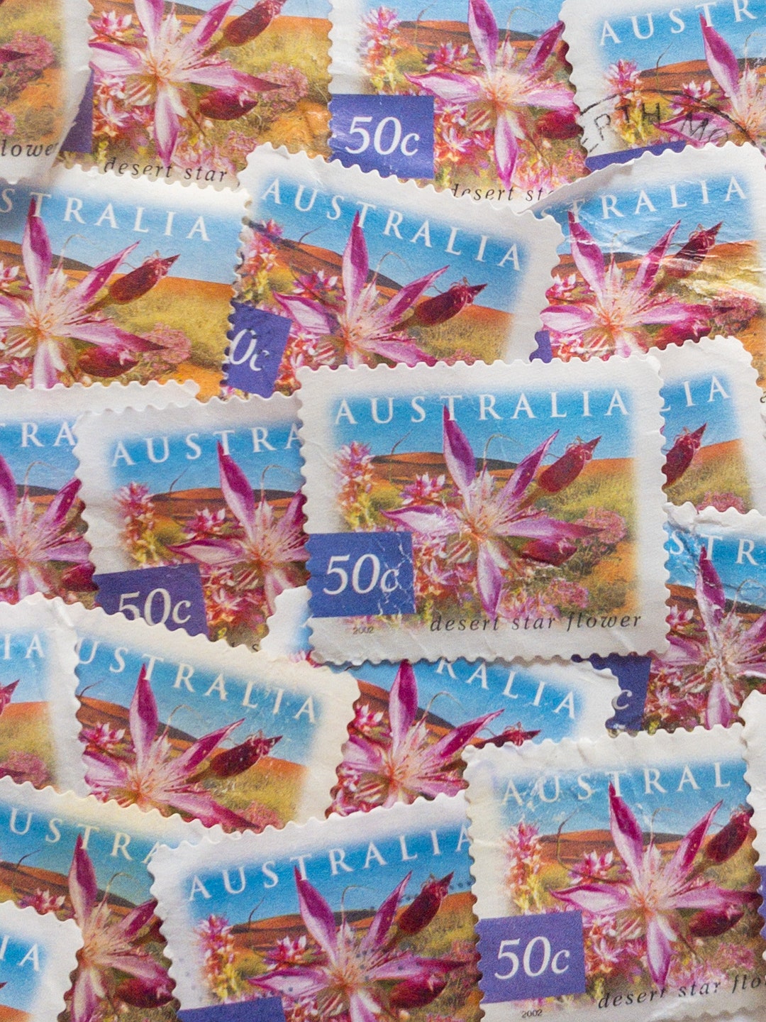 Australia Postage Stamps/star Flower - Etsy