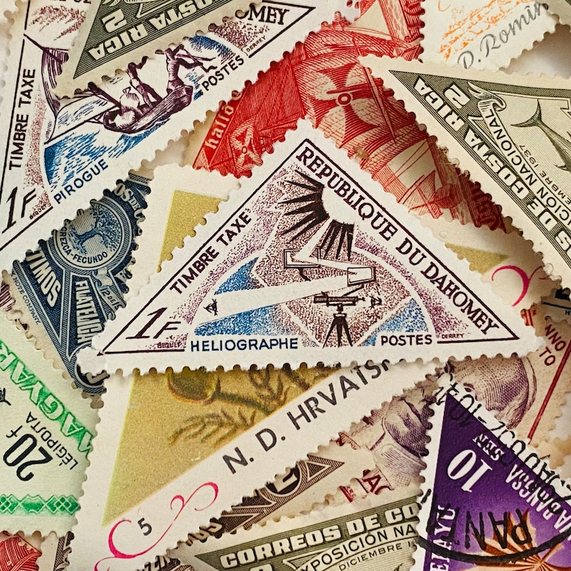 Triangle Stamp - Etsy