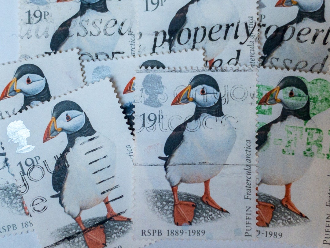 Great Britain Postage Stamps/puffin Bird - Etsy