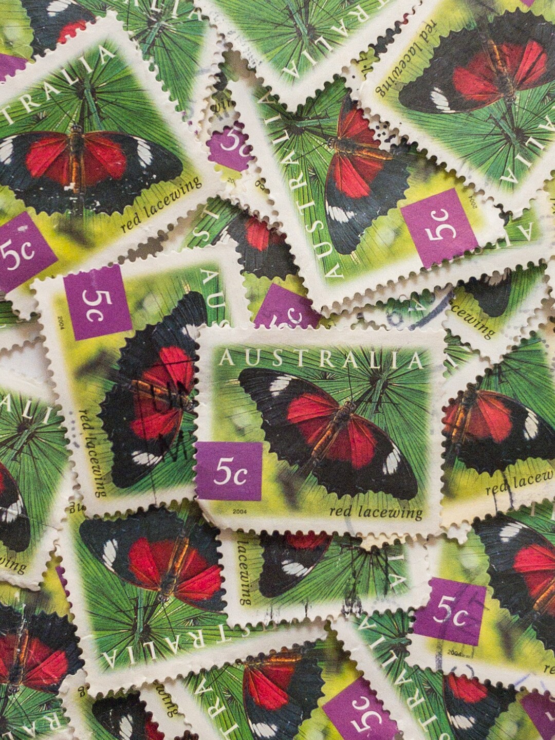 Australia Postage Stamps/red Lacewing Butterfly - Etsy