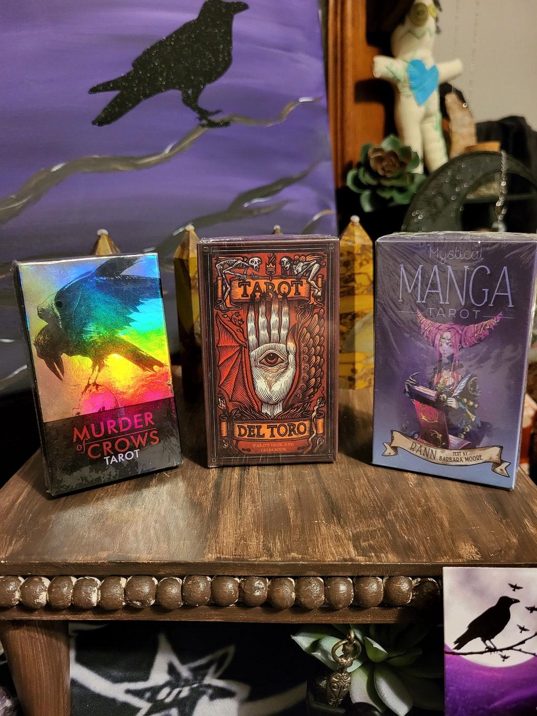 Tarot Card Deck Crow Tarot Decks - Etsy