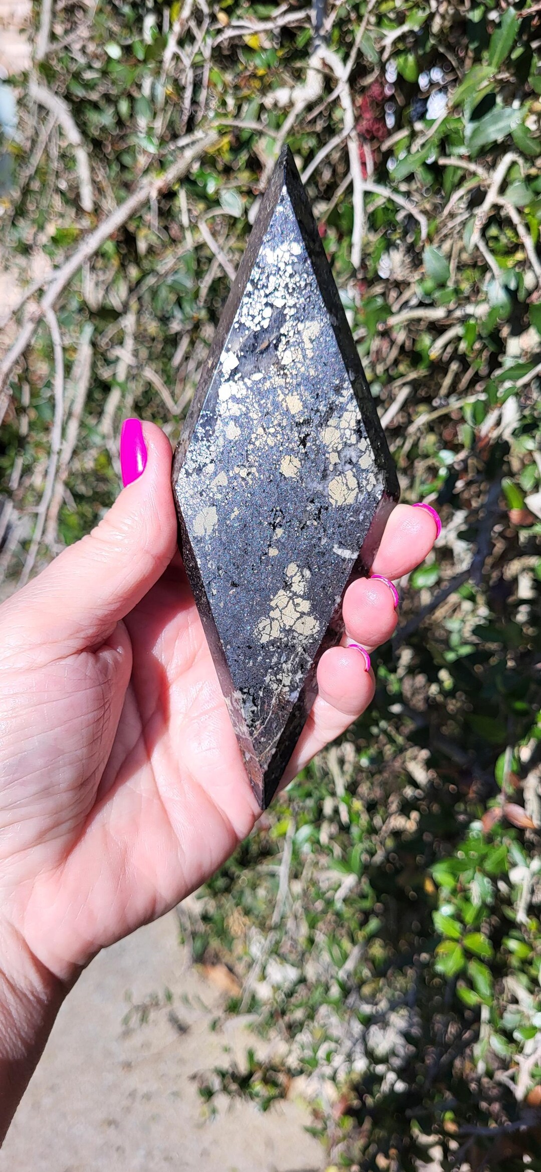 Pyrite Diamond Shape Crystal BEAUTIFUL Piece! Solid and Sparkly. - Etsy