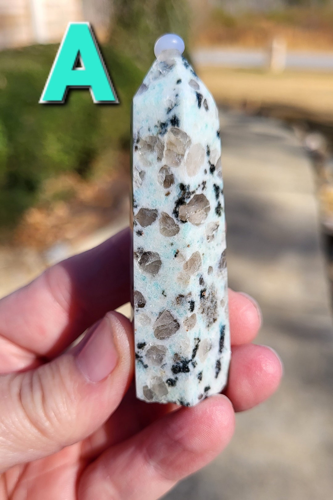 Kiwi Jasper Tower Towers BEAUTIFUL Color Flash and Transparency - Etsy