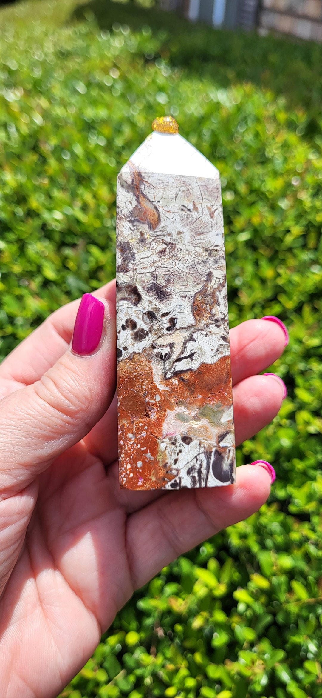 Money Agate Tower Thick Heavy Piece - Etsy