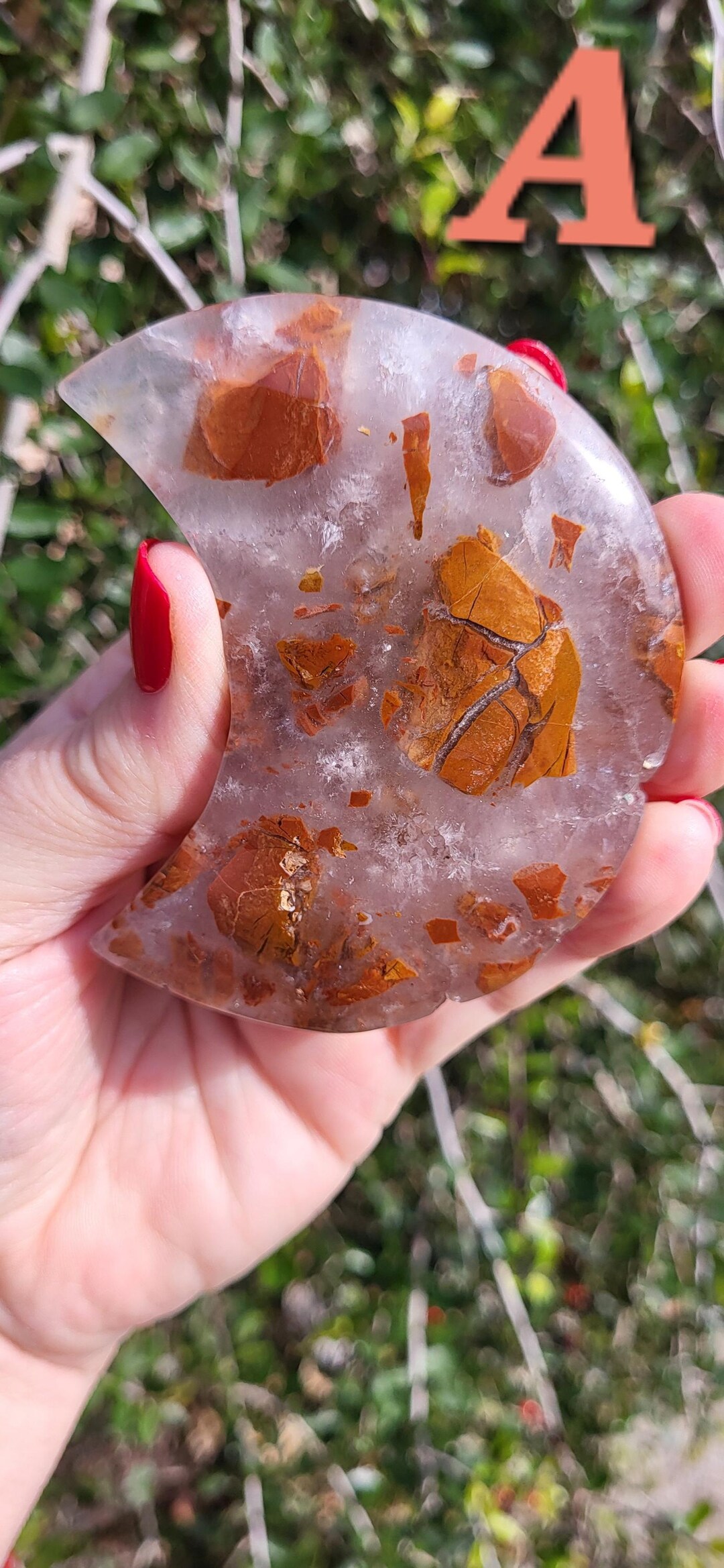 Leopard Agate Moons Gorgeous Transparency and Druzy Pieces. UNIQUE - Etsy