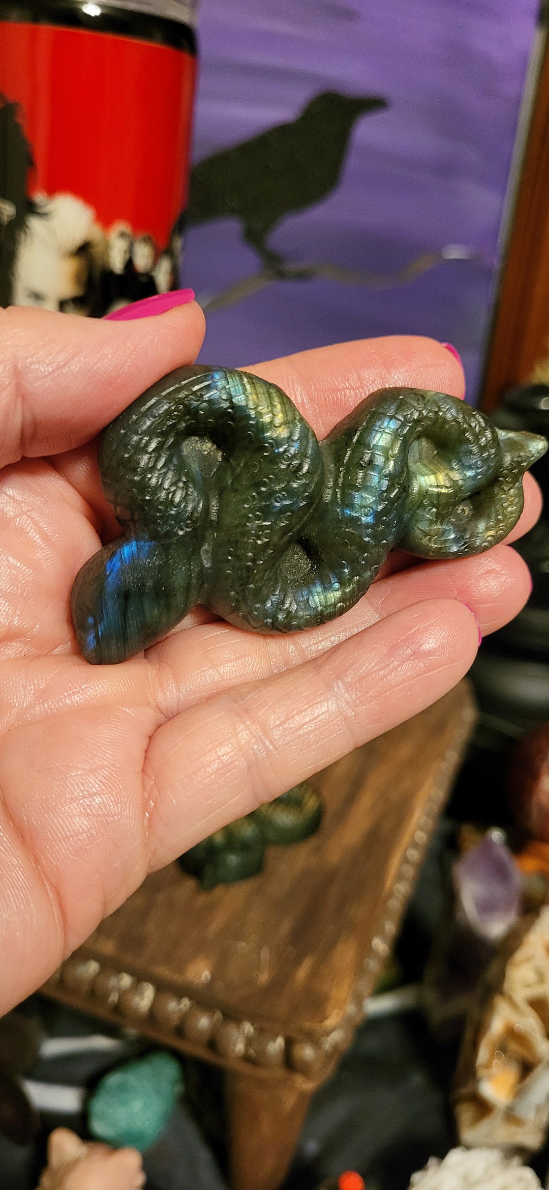 Labradorite Snakes Flashy Colors Beautiful Pieces - Etsy