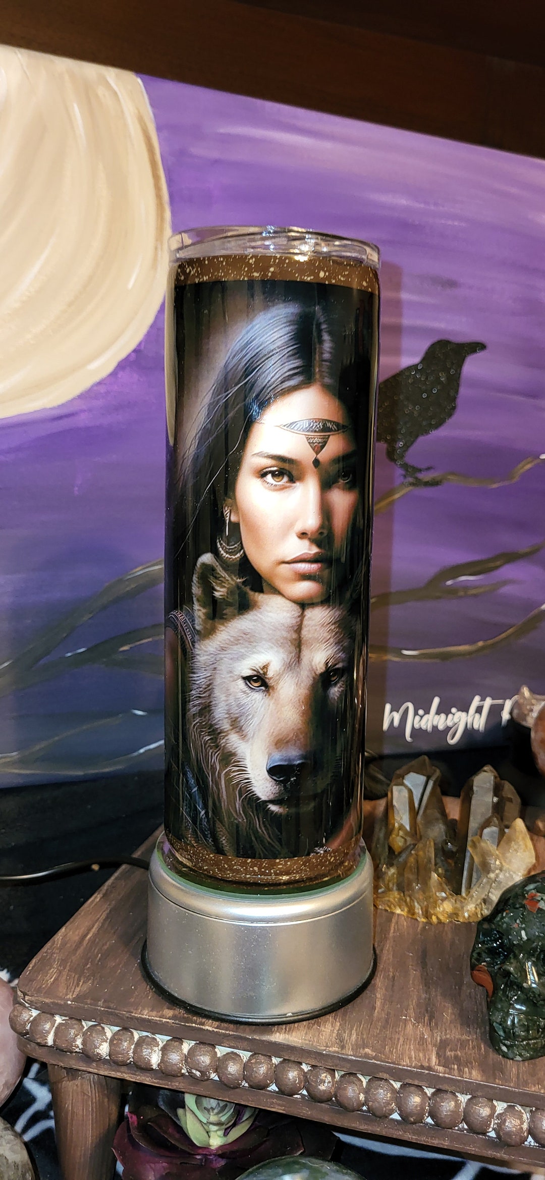 Muskogee Creek Native American Tumbler 20oz Indian Maiden Tumbler With ...