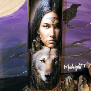 Muskogee Creek Native American Tumbler 20oz Indian Maiden Tumbler With ...