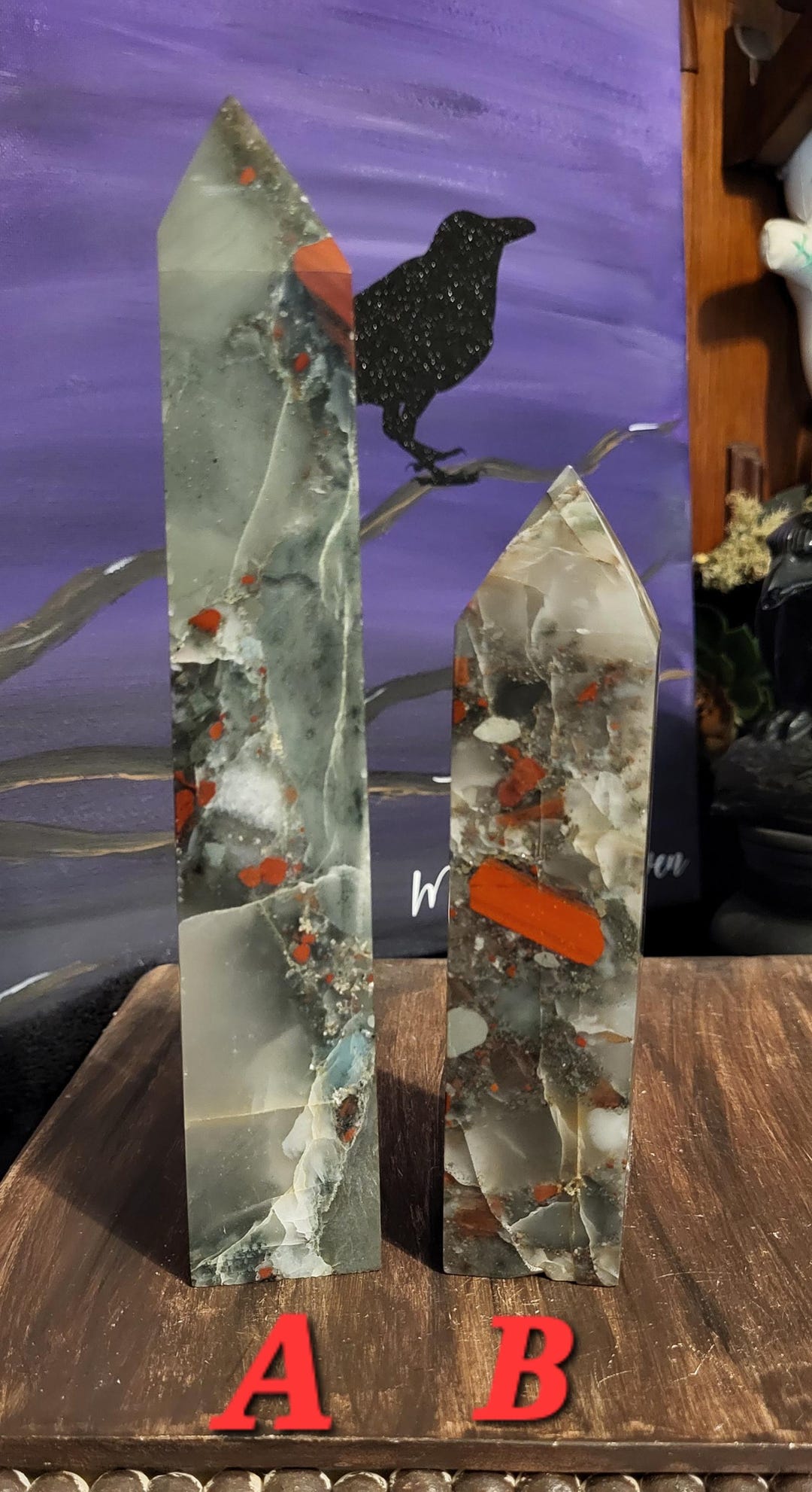 HUGE African Bloodstone Towers With Pyrite. Gorgeous Pieces! Amazing ...