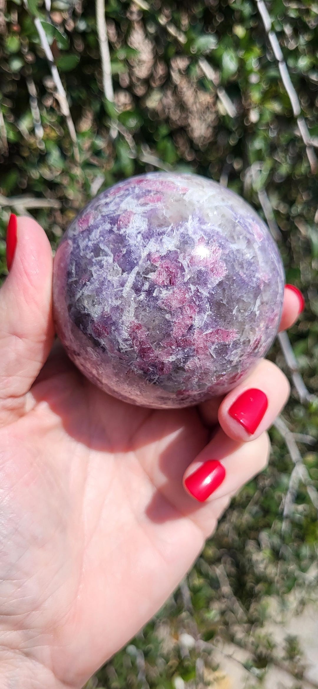 Unicorn Stone Sphere BEAUTIFUL Coloring, Sparkles, Weighs 15 Oz, 66mm ...