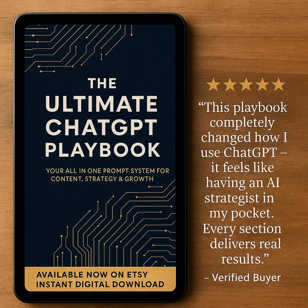 The Ultimate Chatgpt Playbook — AI Prompt Workbook and Digital Guide ...
