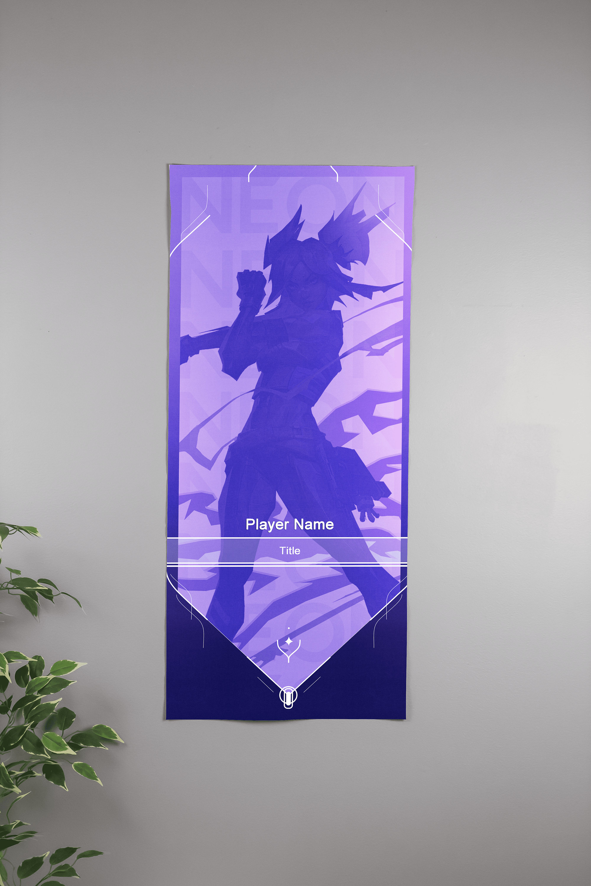 Custom Neon Valorant Banner - Etsy