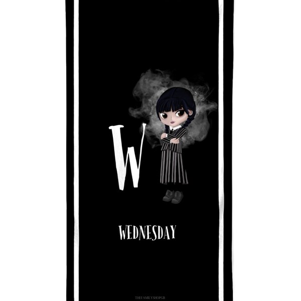 Wednesday Addams Beach Towel - Etsy