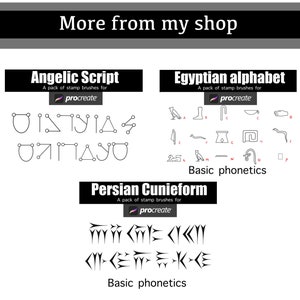 Elder Futhark Scandinavian Runes Basic Stamp Brushes for Procreate - Etsy