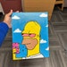 Homer Simpson Faded Painting - Etsy Canada