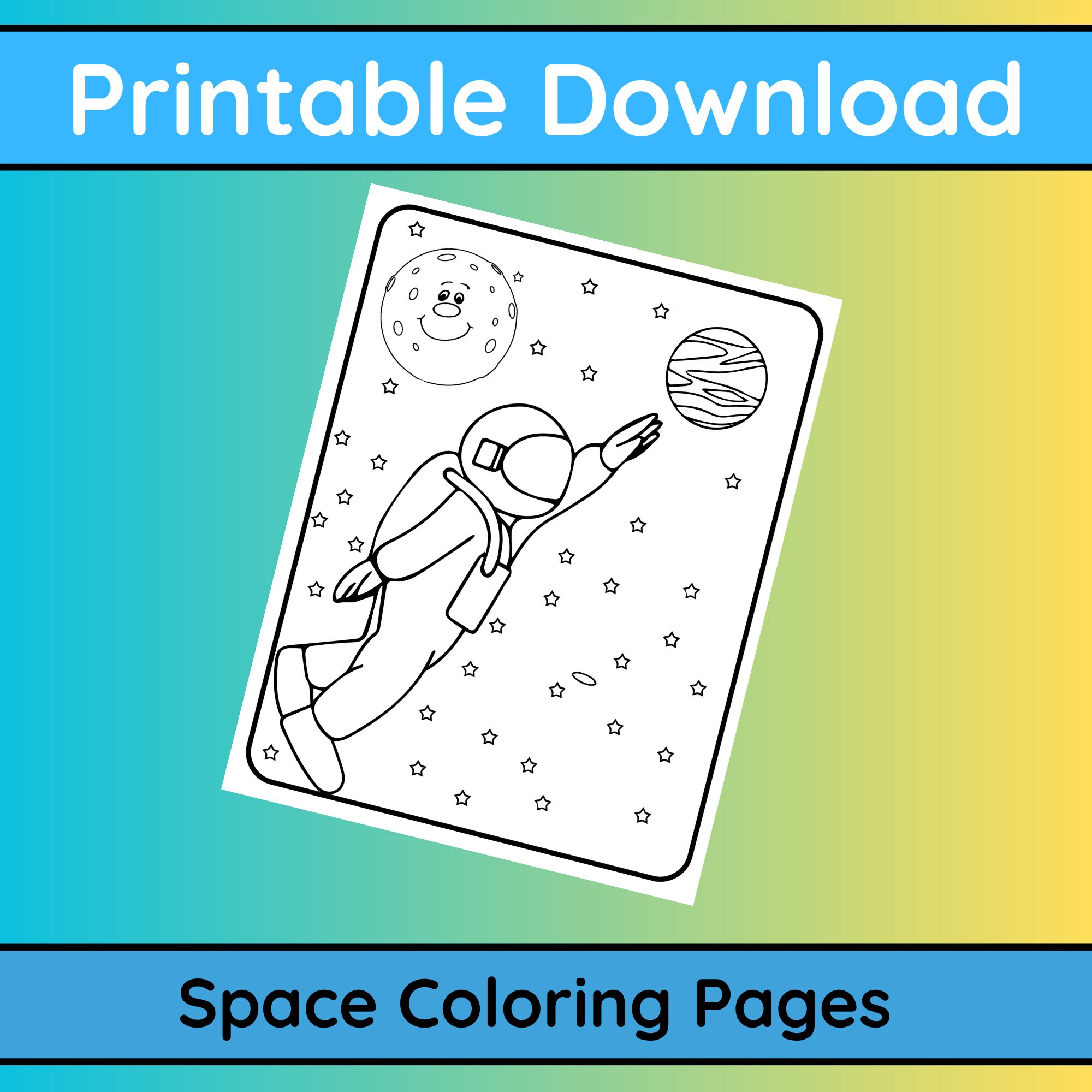 Space Coloring Pages, Space Coloring Pages for Kids, Activity Pages ...