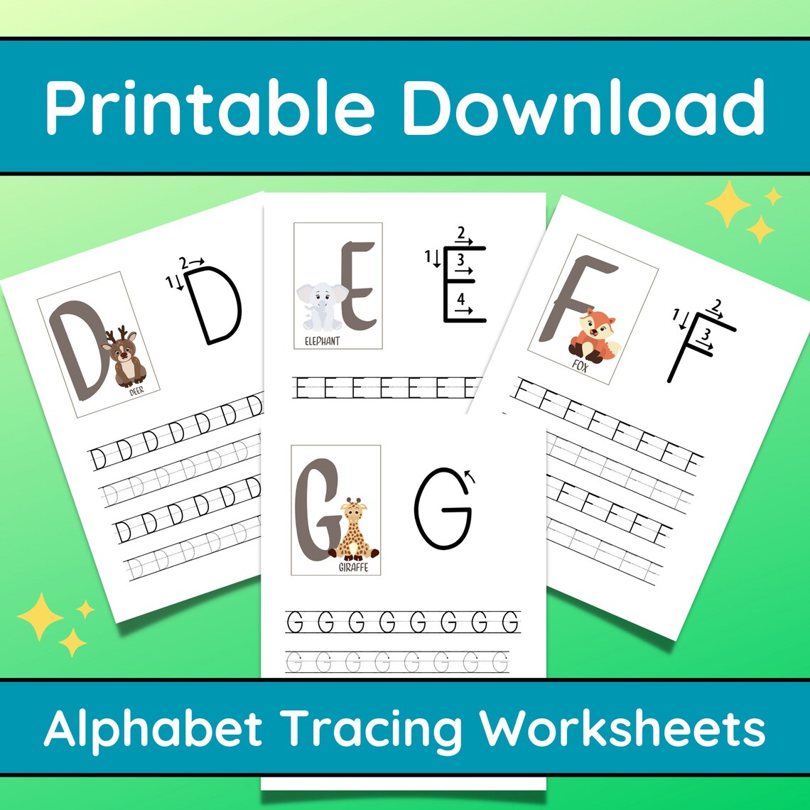 Alphabet Tracing Worksheets, Letter Tracing, Preschool Worksheets ...