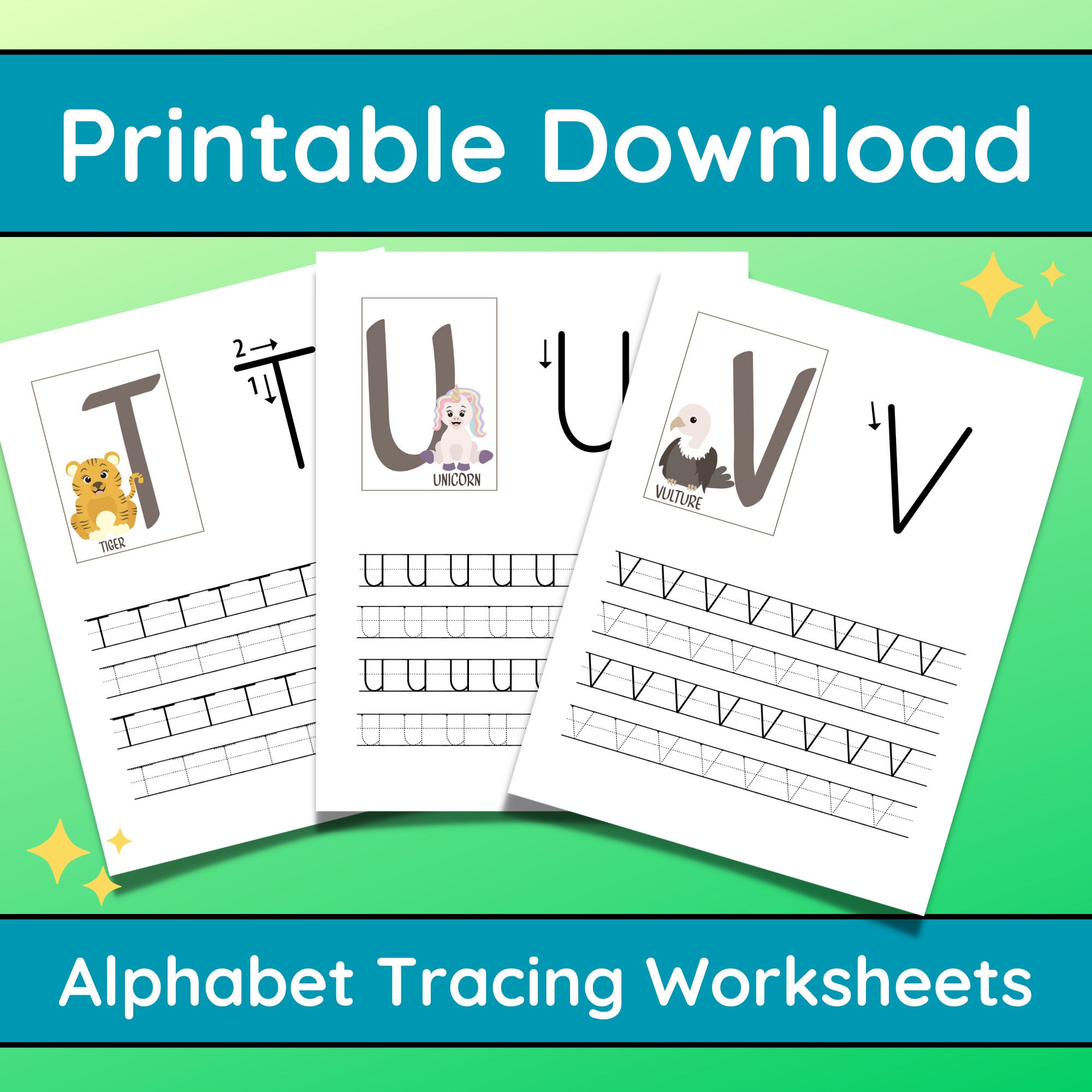 Alphabet Tracing Worksheets, Letter Tracing, Preschool Worksheets ...