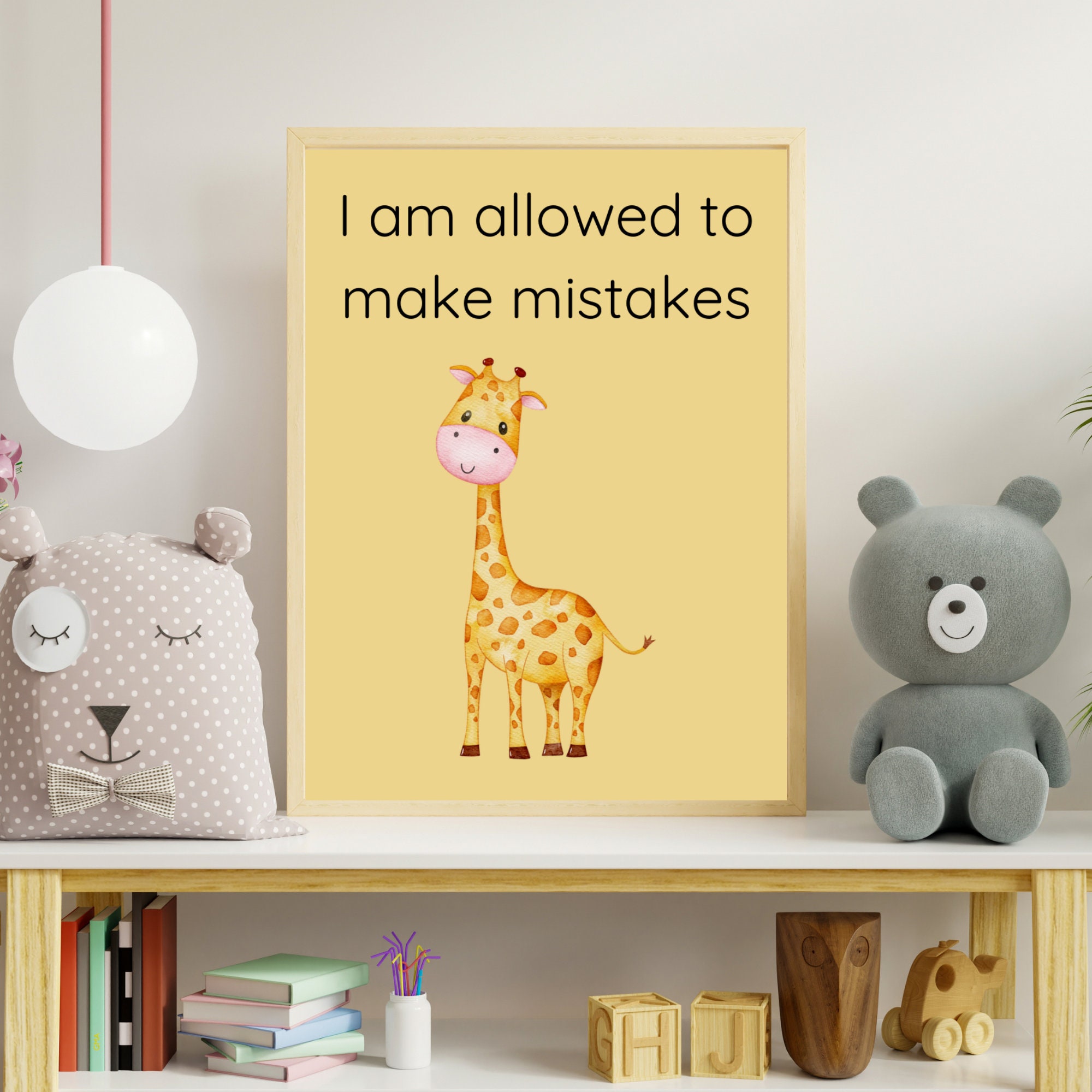 Positive Affirmations Wall Art for Kids, Positive Affirmations ...