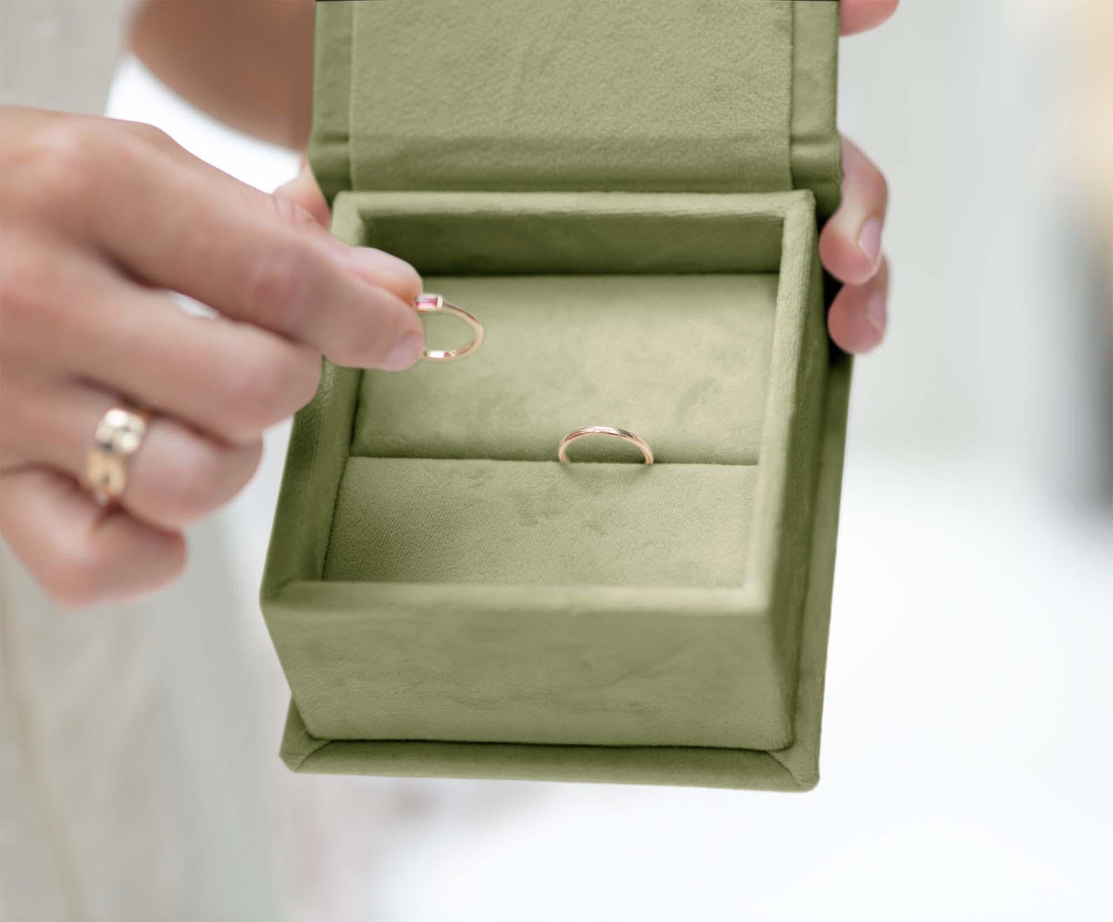 Custom Ring Box for Wedding Ceremony – Personalized Engagement Ring ...