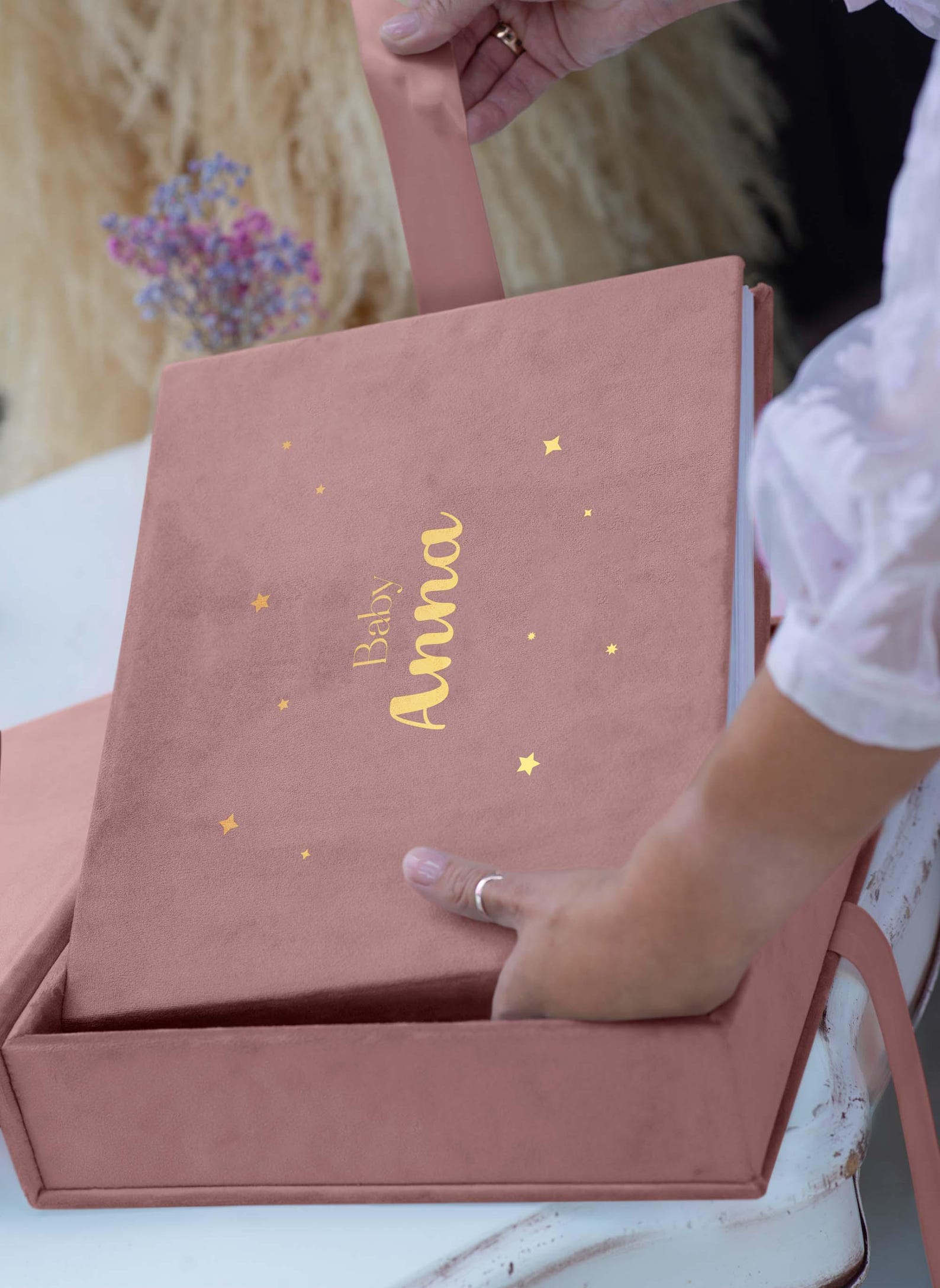 Personalized Velvet Baby Memory Book – Custom First Year Baby Album - Etsy