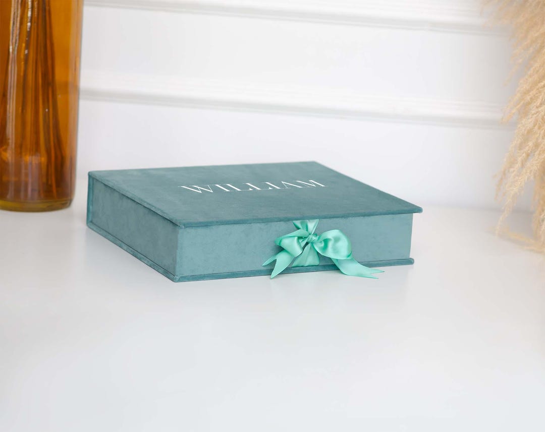 Personalized Velvet Keepsake Box | Handmade High-quality Velvet Storage ...