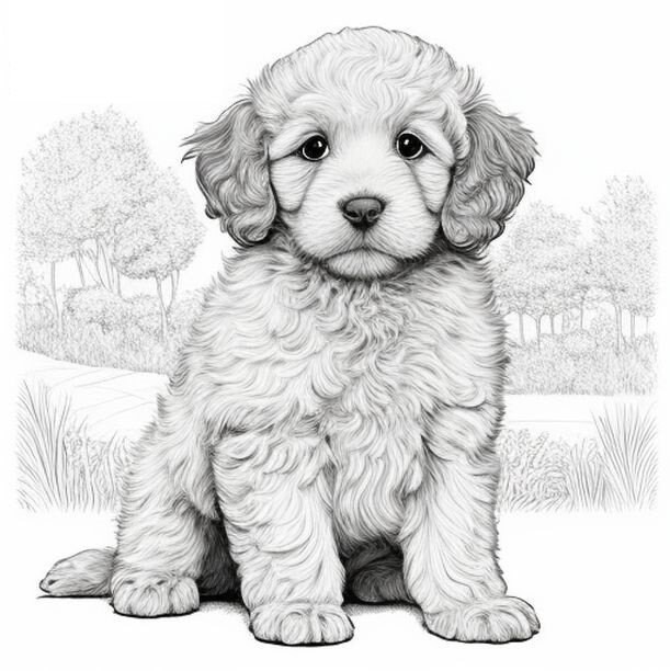 100 Dog Coloring Pages for Kdp Books - Etsy