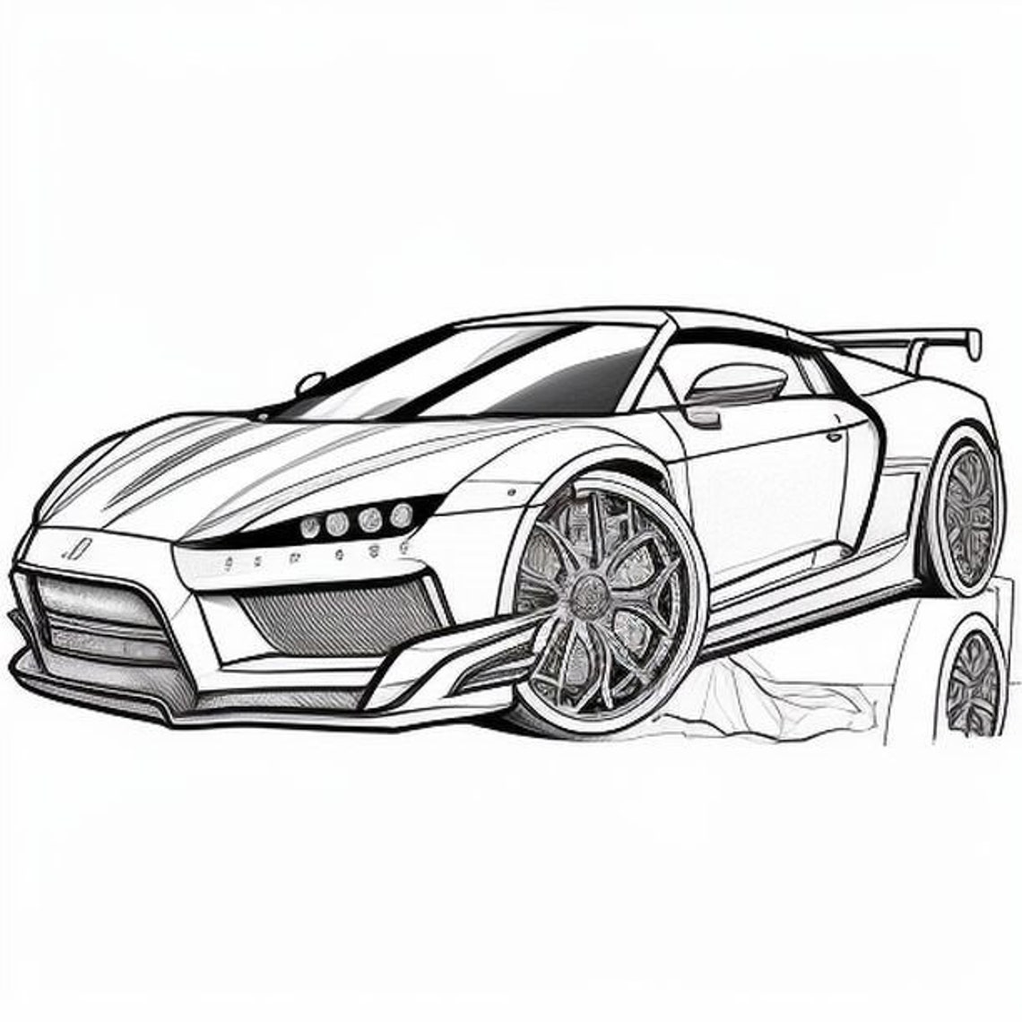 About 100 Car Coloring Pages for Kids - Etsy