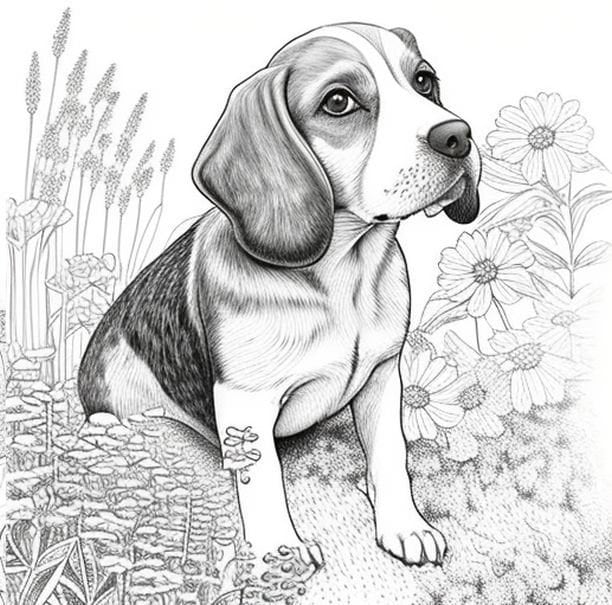 100 Dog Coloring Pages for Kdp Books - Etsy