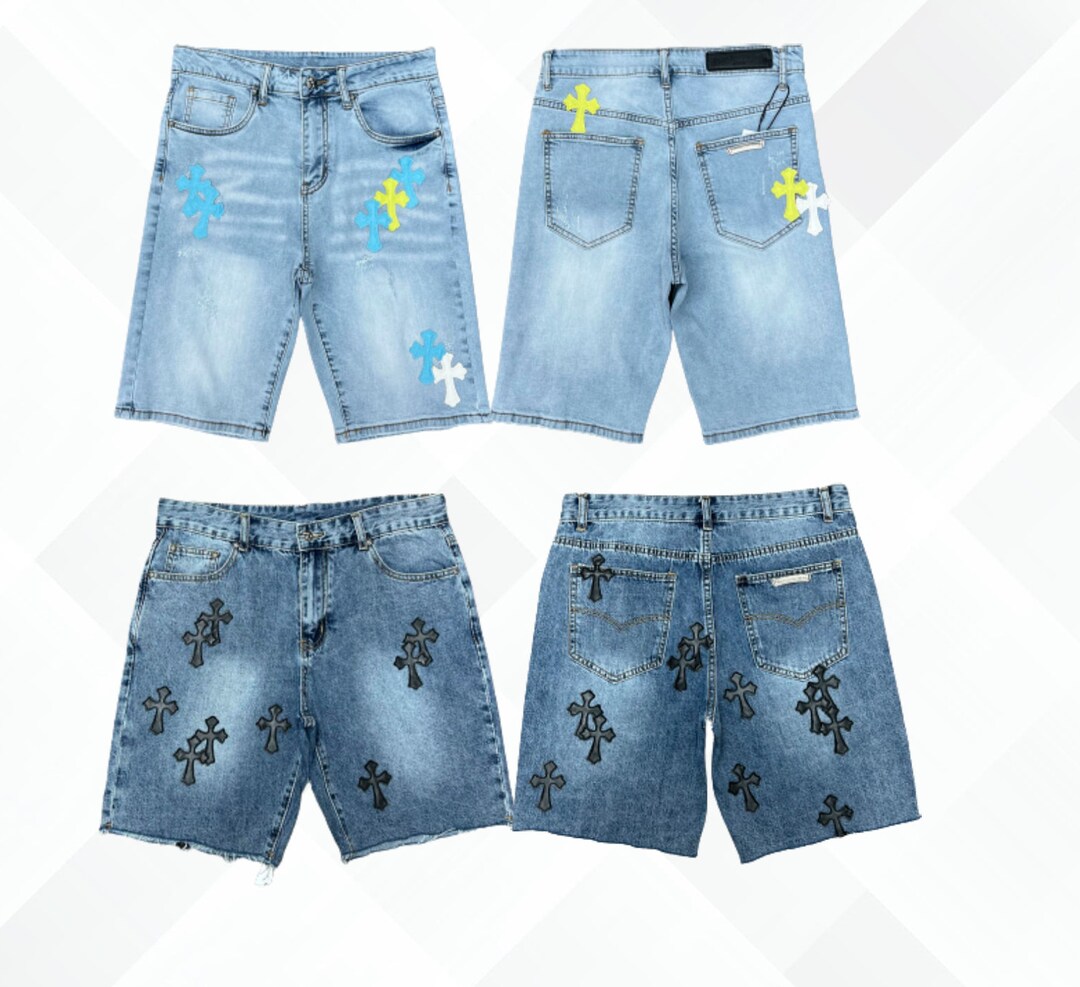 Chrome Hearts Denim Shorts - Etsy